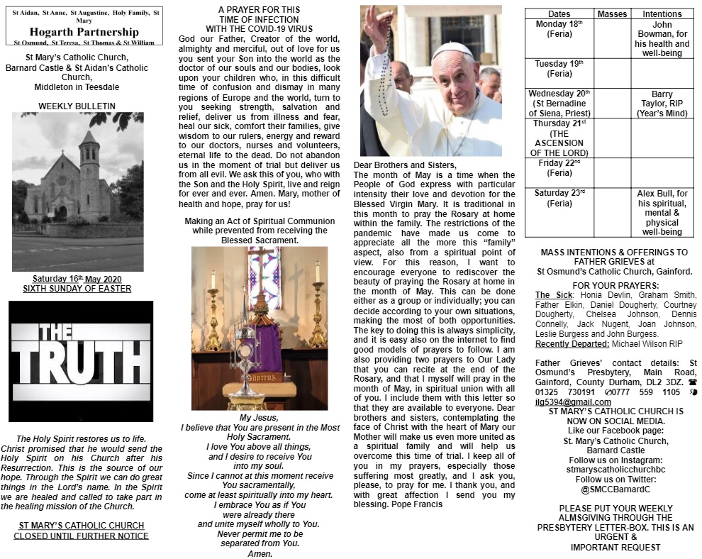 St Mary's Catholic Church : Newsletter